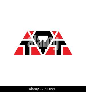 TQT triangle letter logo design with triangle shape. TQT triangle logo ...