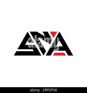 SNA triangle letter logo design with triangle shape. SNA triangle logo ...