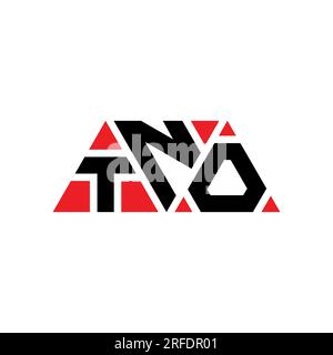 TNO triangle letter logo design with triangle shape. TNO triangle logo ...