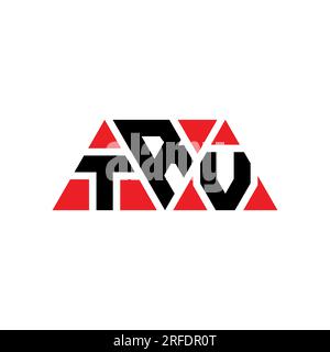 TRV triangle letter logo design with triangle shape. TRV triangle logo ...
