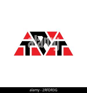 TRT triangle letter logo design with triangle shape. TRT triangle logo ...