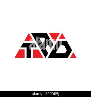 TRD triangle letter logo design with triangle shape. TRD triangle logo ...