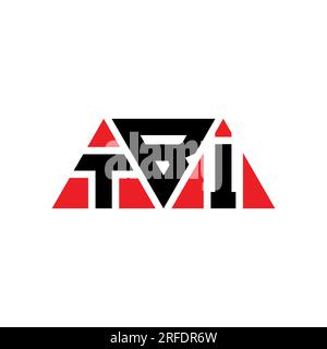 TBI triangle letter logo design with triangle shape. TBI triangle logo ...
