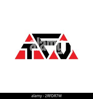 TFV triangle letter logo design with triangle shape. TFV triangle logo ...