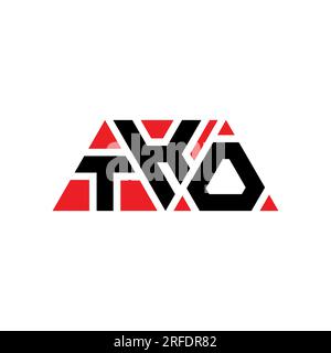 TKO triangle letter logo design with triangle shape. TKO triangle logo ...