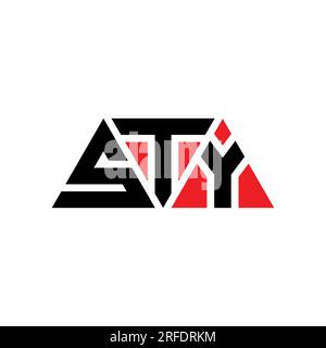 STY triangle letter logo design with triangle shape. STY triangle logo ...
