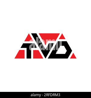 TLD triangle letter logo design with triangle shape. TLD triangle logo ...