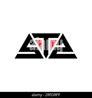 STZ triangle letter logo design with triangle shape. STZ triangle logo ...