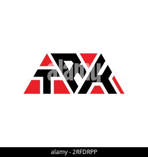 TRK triangle letter logo design with triangle shape. TRK triangle logo ...
