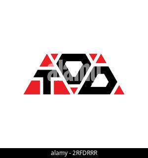 TOD letter logo design with polygon shape. TOD polygon and cube shape ...