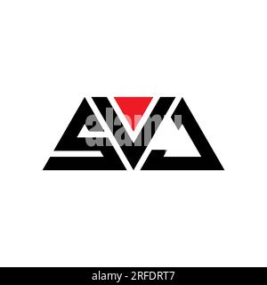 SVJ letter logo design with polygon shape. SVJ polygon and cube shape ...