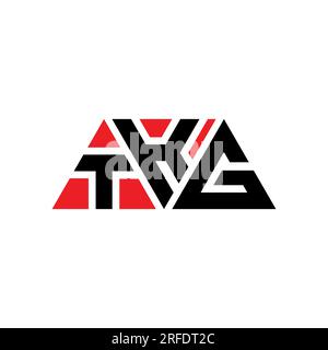 TKG triangle letter logo design with triangle shape. TKG triangle logo ...