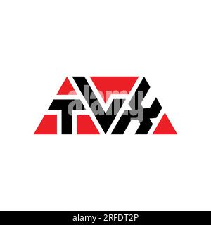 TLX triangle letter logo design with triangle shape. TLX triangle logo ...