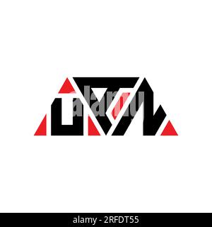 UAN triangle letter logo design with triangle shape. UAN triangle logo ...