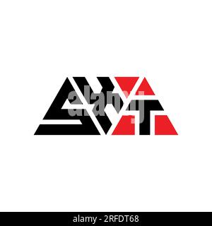 SXT triangle letter logo design with triangle shape. SXT triangle logo ...
