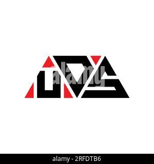 UDS triangle letter logo design with triangle shape. UDS triangle logo design monogram. UDS ...
