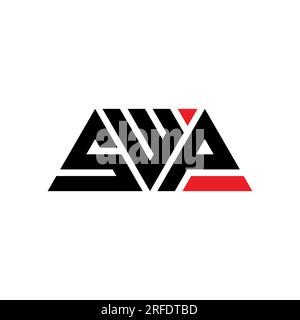 SWP triangle letter logo design with triangle shape. SWP triangle logo ...