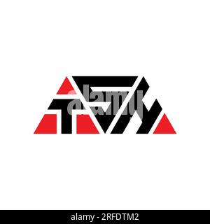 TSH triangle letter logo design with triangle shape. TSH triangle logo ...