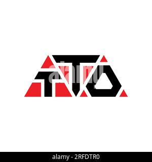 TTO triangle letter logo design with triangle shape. TTO triangle logo ...