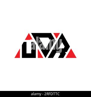 UDR triangle letter logo design with triangle shape. UDR triangle logo ...