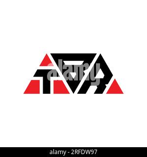 TBR triangle letter logo design with triangle shape. TBR triangle logo ...