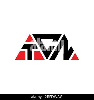 TCN triangle letter logo design with triangle shape. TCN triangle logo ...