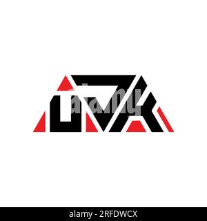 UJK letter logo design with polygon shape. UJK polygon and cube shape ...