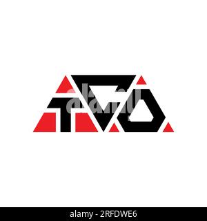 TCO triangle letter logo design with triangle shape. TCO triangle logo ...