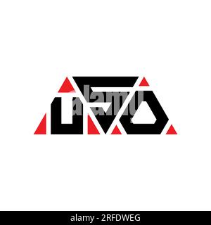 USO triangle letter logo design with triangle shape. USO triangle logo ...