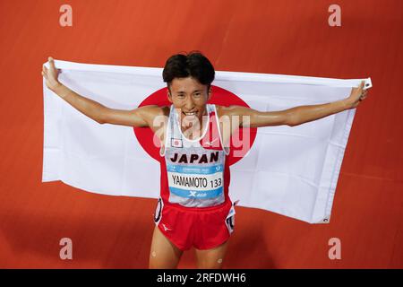 Chengdu, China. 2nd Aug, 2023. Yuito Yamamoto (JPN) Athletics : Men's 10000m Final during the ...