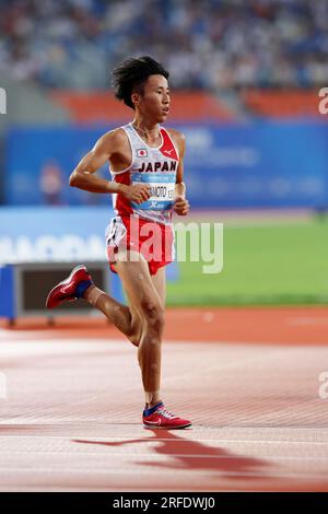 Chengdu, China. 2nd Aug, 2023. Yuito Yamamoto (JPN) Athletics : Men's 10000m Final during the ...