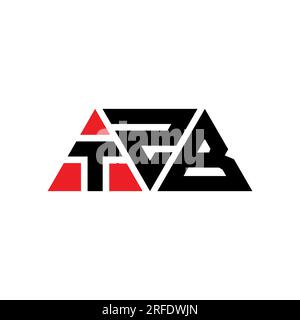 TZB triangle letter logo design with triangle shape. TZB triangle logo ...
