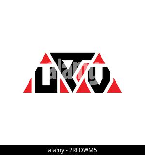 UAV triangle letter logo design with triangle shape. UAV triangle logo ...