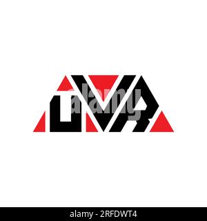 UVR triangle letter logo design with triangle shape. UVR triangle logo ...
