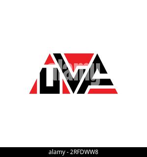 ULF triangle letter logo design with triangle shape. ULF triangle logo ...