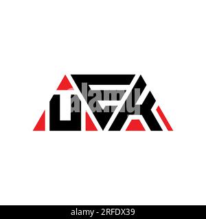 UEK triangle letter logo design with triangle shape. UEK triangle logo ...