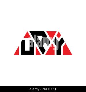 URY triangle letter logo design with triangle shape. URY triangle logo ...