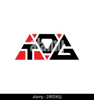 TOG triangle letter logo design with triangle shape. TOG triangle logo ...