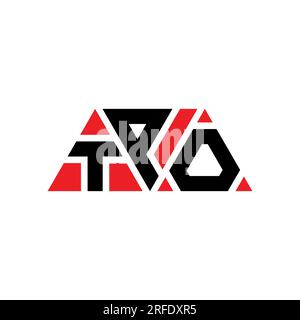 TPO triangle letter logo design with triangle shape. TPO triangle logo ...