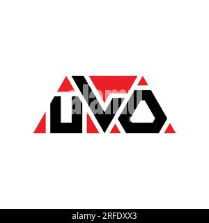 ULO triangle letter logo design with triangle shape. ULO triangle logo ...