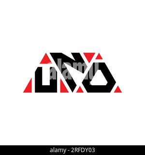 UNO triangle letter logo design with triangle shape. UNO triangle logo ...