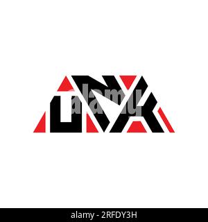 UNK triangle letter logo design with triangle shape. UNK triangle logo ...
