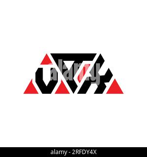 VAX triangle letter logo design with triangle shape. VAX triangle logo ...