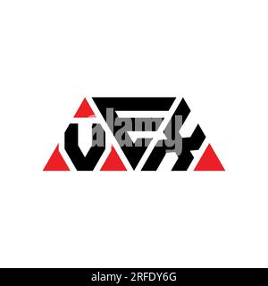 VEX triangle letter logo design with triangle shape. VEX triangle logo ...