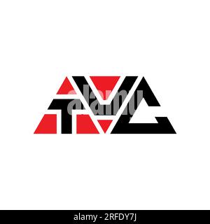 TUC triangle letter logo design with triangle shape. TUC triangle logo ...