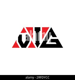 VIG triangle letter logo design with triangle shape. VIG triangle logo ...