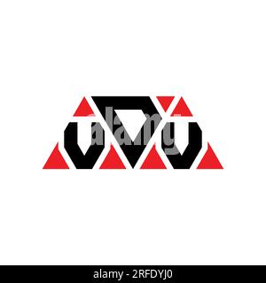 VDV triangle letter logo design with triangle shape. VDV triangle logo ...