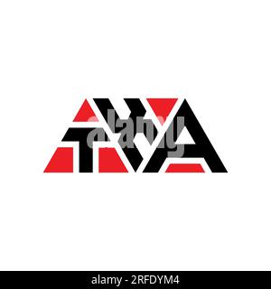 TXA triangle letter logo design with triangle shape. TXA triangle logo ...