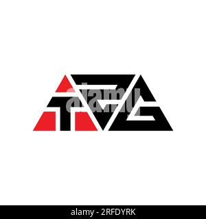 TZG triangle letter logo design with triangle shape. TZG triangle logo ...