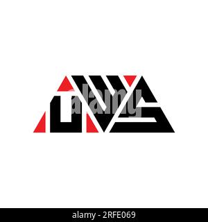 UWS triangle letter logo design with triangle shape. UWS triangle logo ...